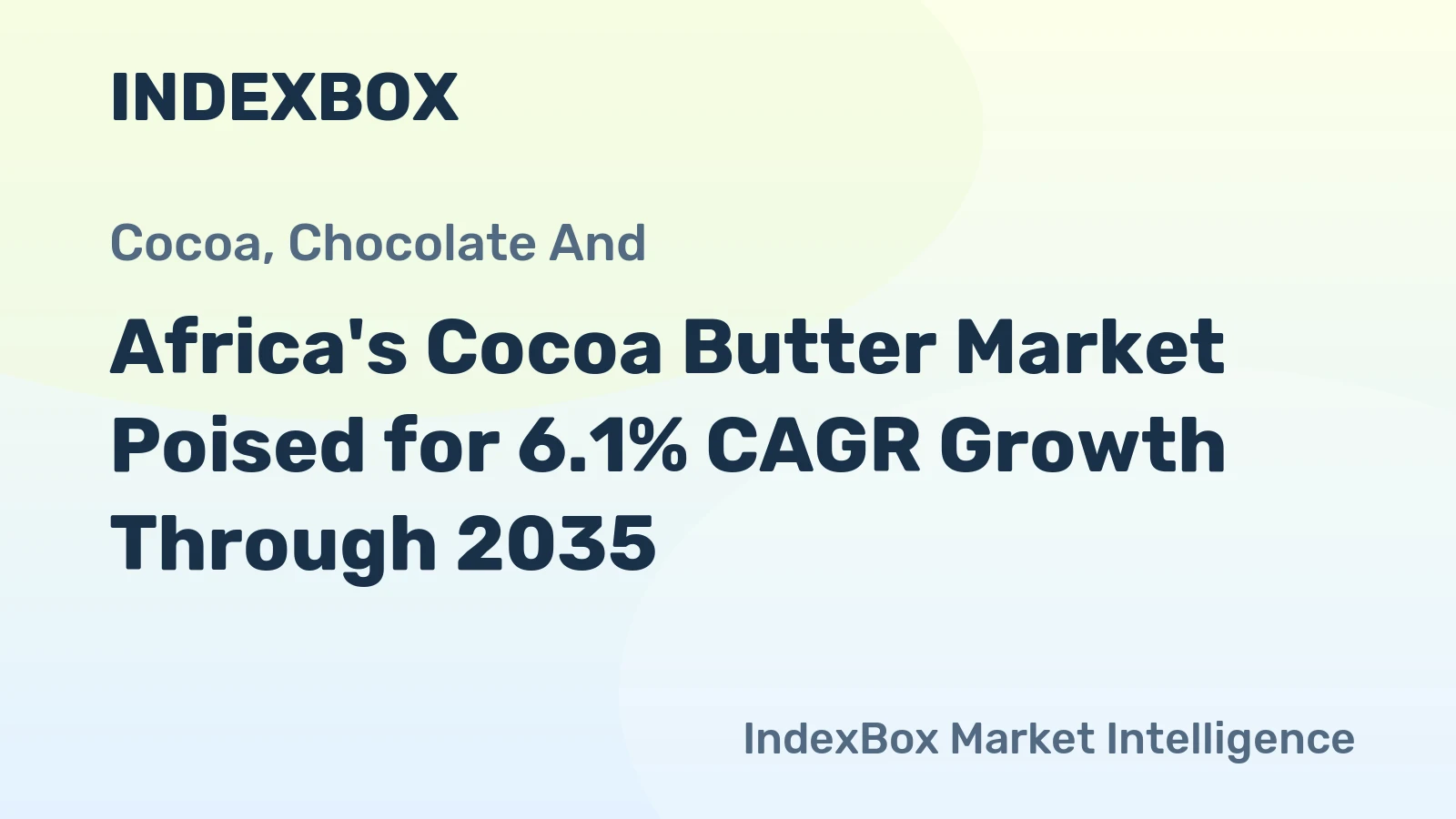 Africa's Cocoa Butter Market Poised for 6.1% CAGR Growth Through 2035