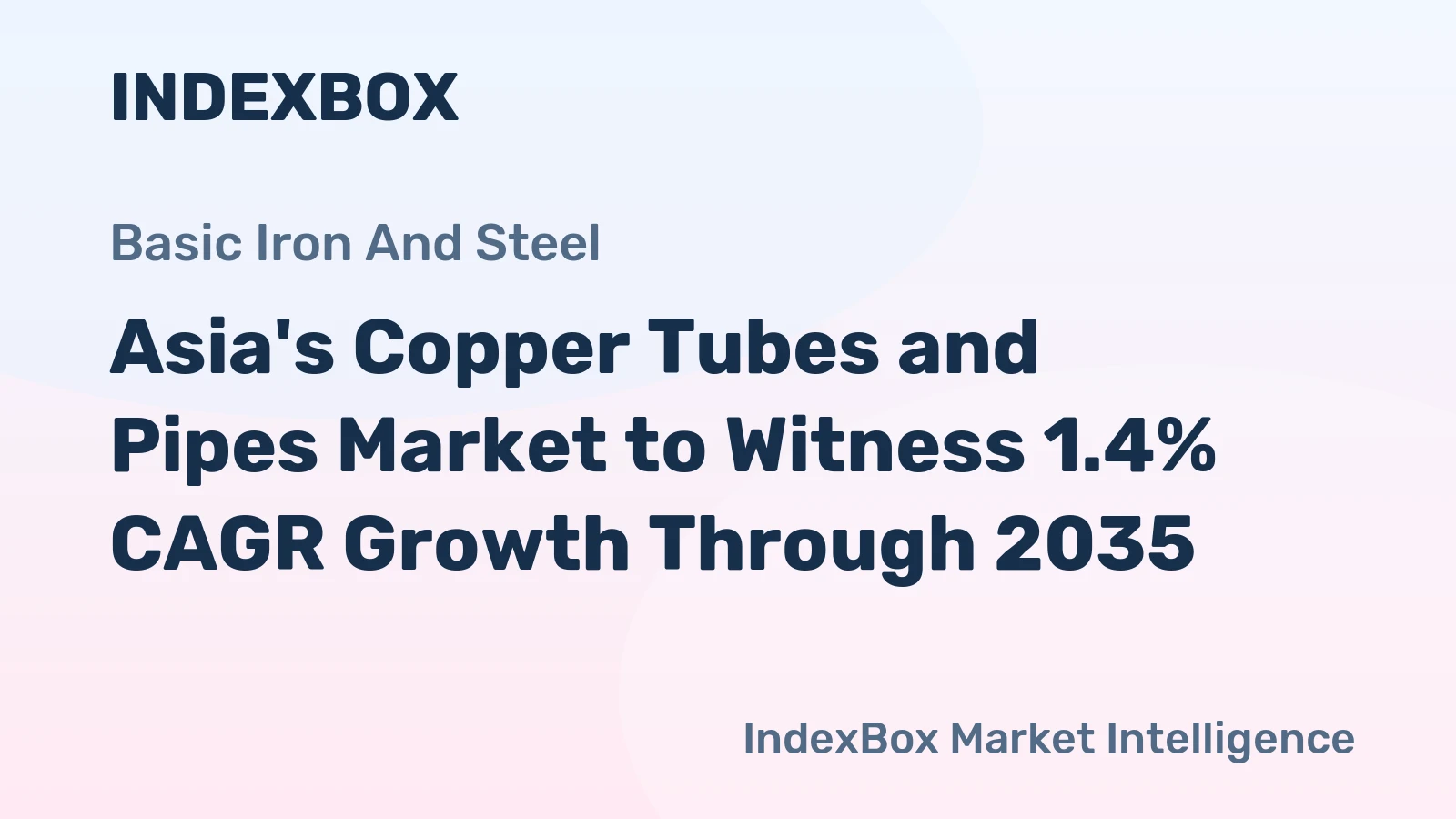 Asia's Copper Tubes and Pipes Market to Witness 1.4% CAGR Growth Through 2035