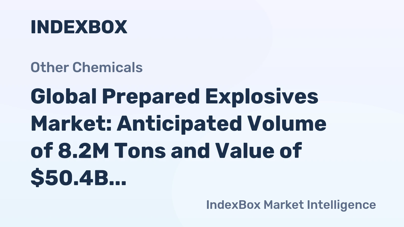 Global Prepared Explosives Market: Anticipated Volume of 8.2M Tons and Value of $50.4B by 2035