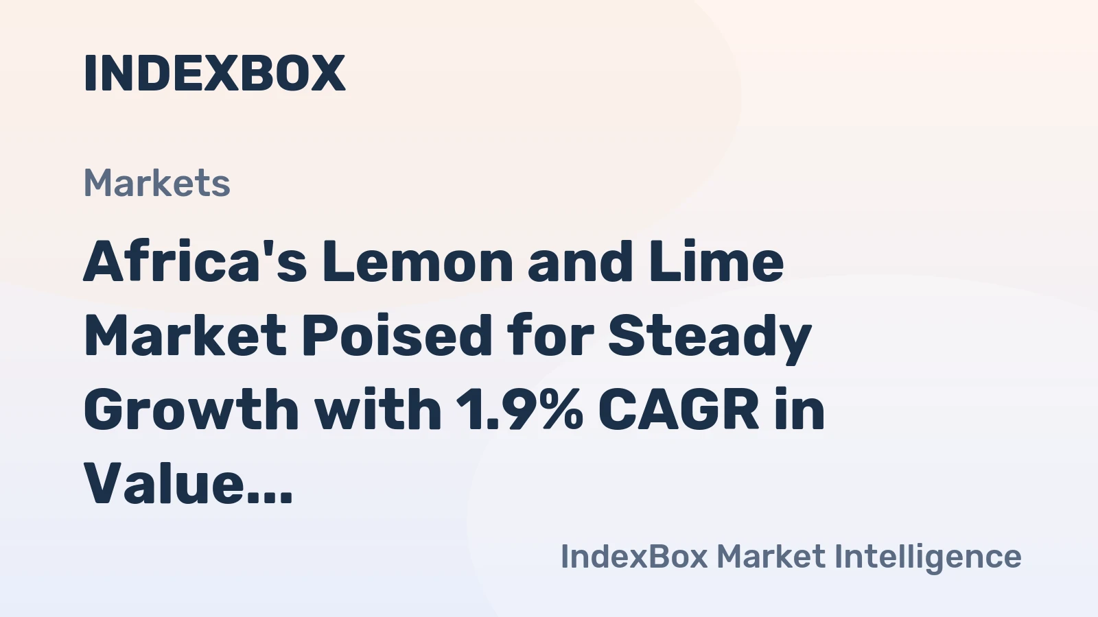 Africa's Lemon and Lime Market Poised for Steady Growth with 1.9% CAGR in Value