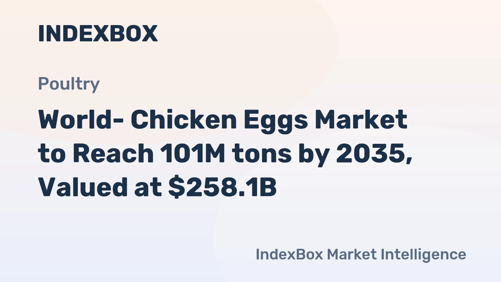 World- Chicken Eggs Market to Reach 101M tons by 2035, Valued at $258.1B