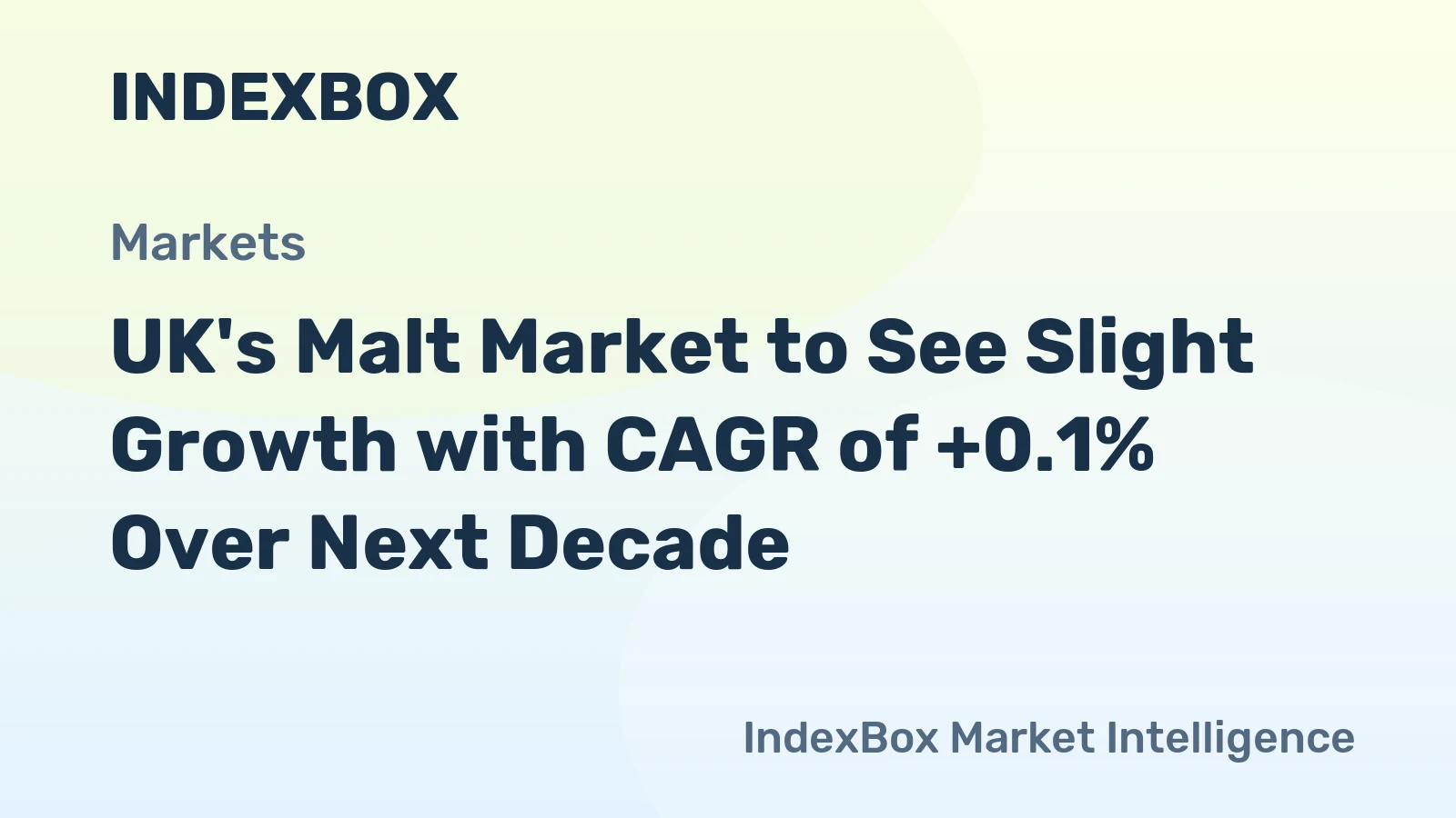 UK's Malt Market to See Slight Growth with CAGR of +0.1% Over Next Decade