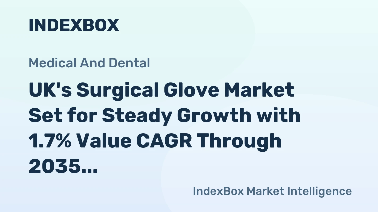 UK's Surgical Glove Market Set for Steady Growth with 1.7% Value CAGR Through 2035