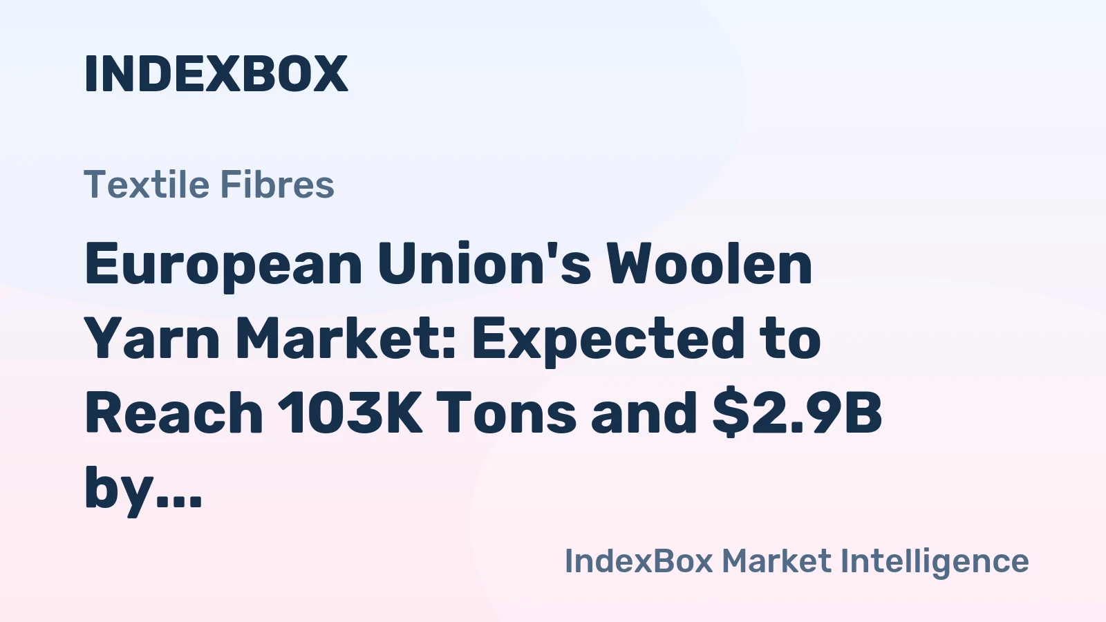 European Union's Woolen Yarn Market: Expected to Reach 103K Tons and $2.9B by 2035