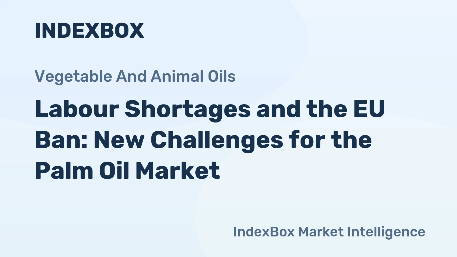 Labour Shortages and the EU Ban: New Challenges for the Palm Oil Market