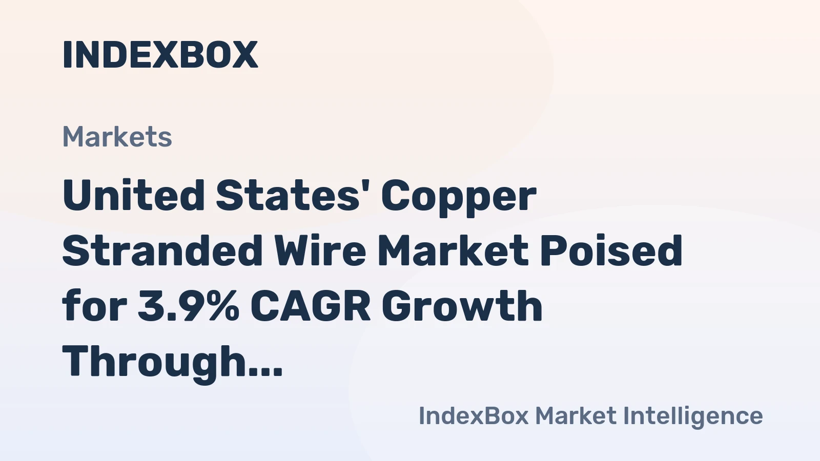United States' Copper Stranded Wire Market Poised for 3.9% CAGR Growth Through 2035