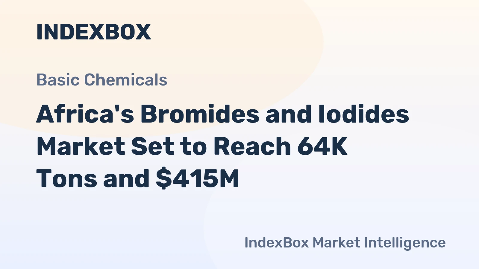 Africa's Bromides and Iodides Market Set to Reach 64K Tons and $415M