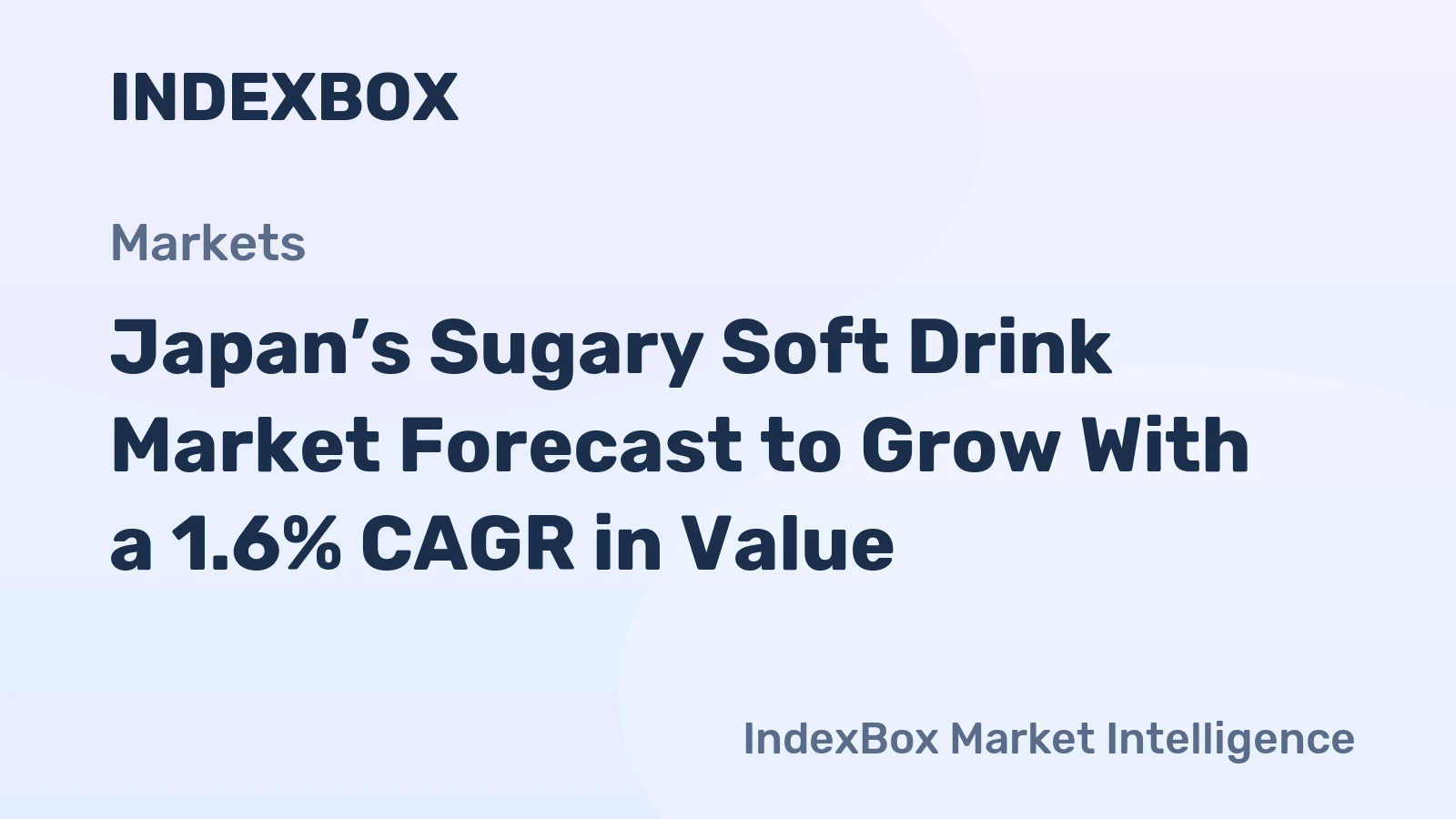Japan’s Sugary Soft Drink Market Forecast to Grow With a 1.6% CAGR in Value