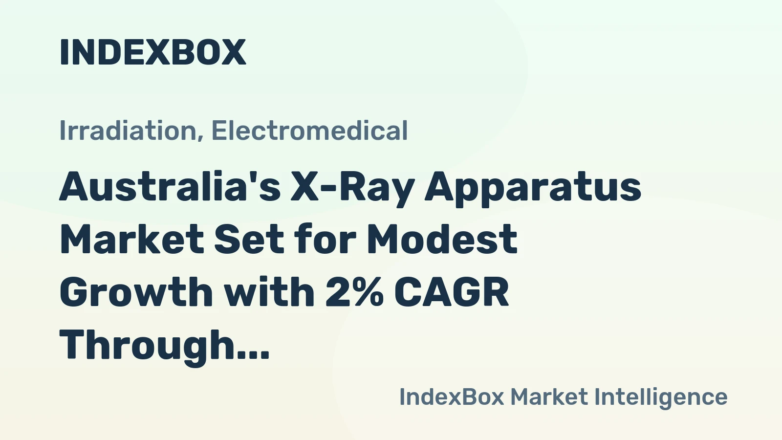 Australia's X-Ray Apparatus Market Set for Modest Growth with 2% CAGR Through 2035
