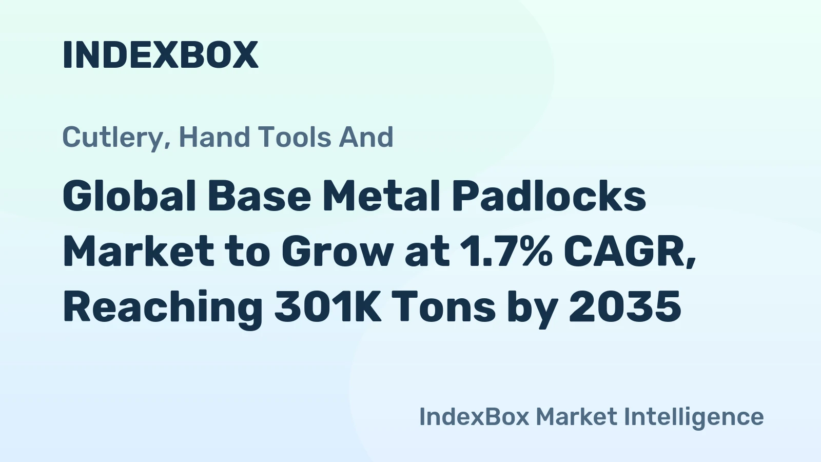 Global Base Metal Padlocks Market to Grow at 1.7% CAGR, Reaching 301K Tons by 2035