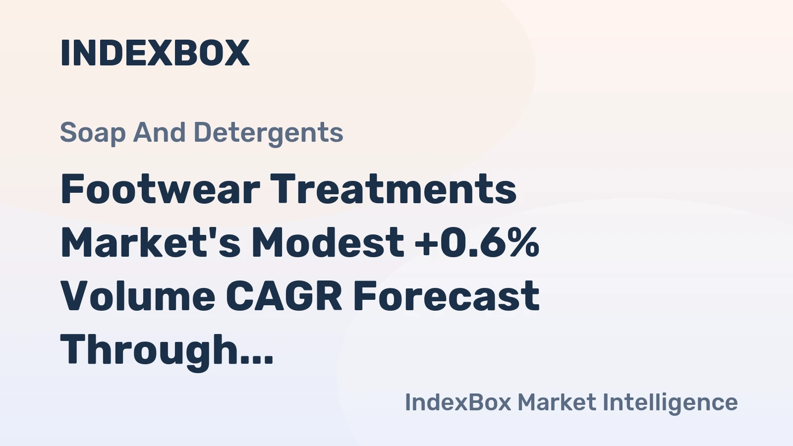 Footwear Treatments Market's Modest +0.6% Volume CAGR Forecast Through 2035