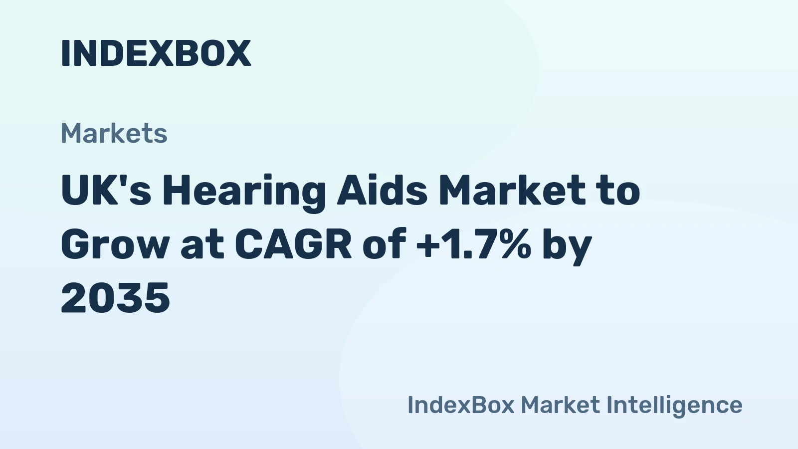 UK's Hearing Aids Market to Grow at CAGR of +1.7% by 2035