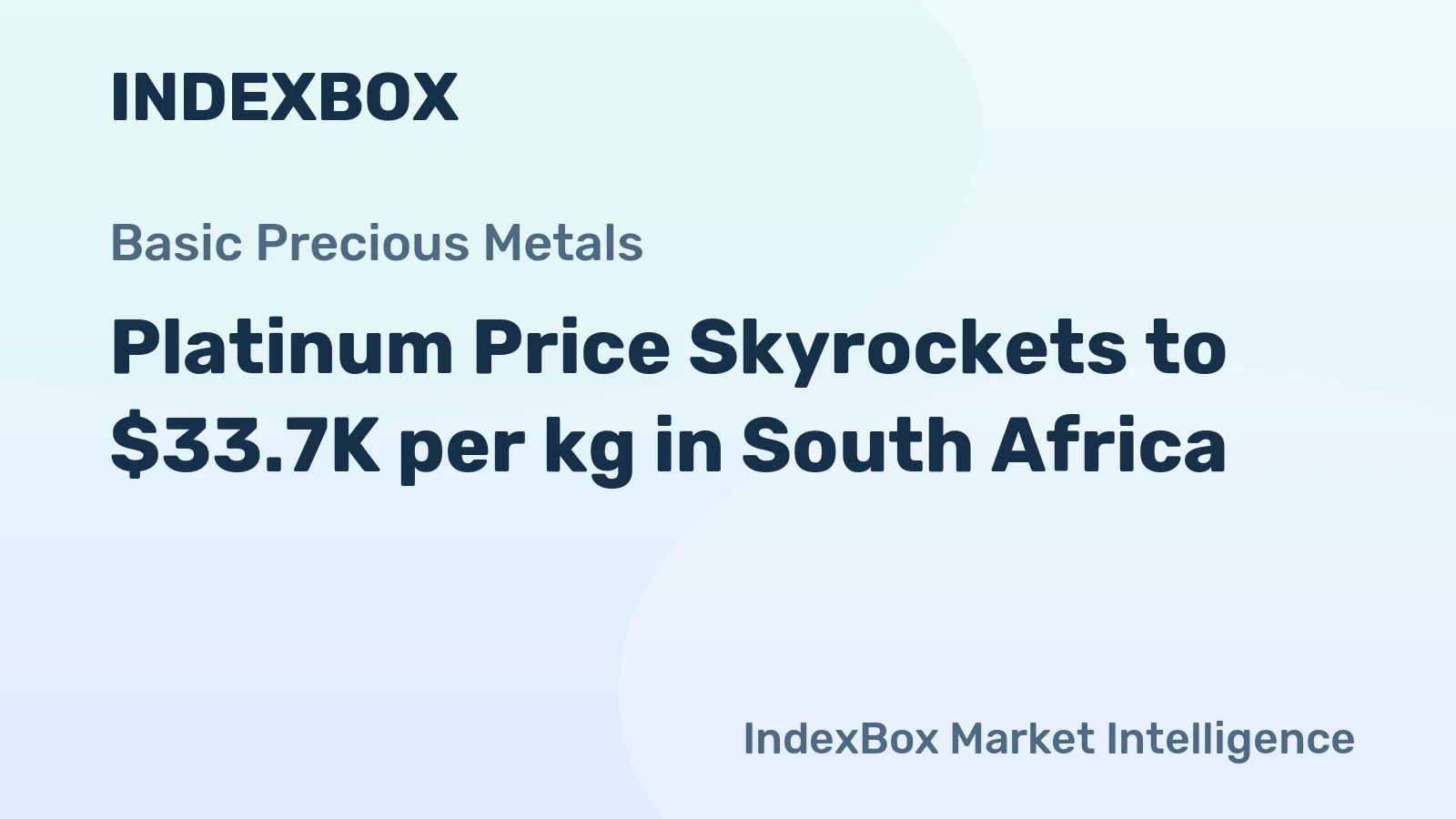 Platinum Price Skyrockets to $33.7K per kg in South Africa