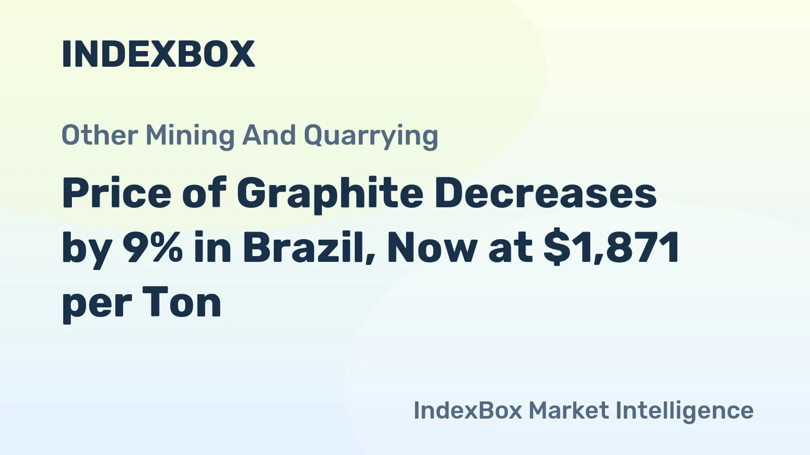 Price of Graphite Decreases by 9% in Brazil, Now at $1,871 per Ton