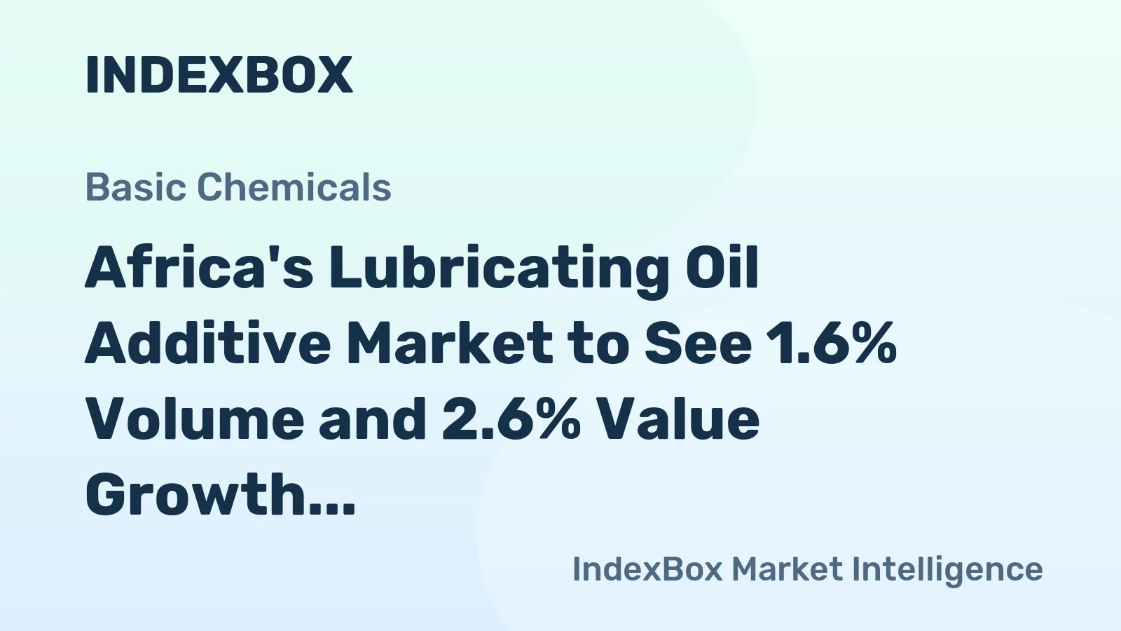 Africa's Lubricating Oil Additive Market to See 1.6% Volume and 2.6% Value Growth by 2035