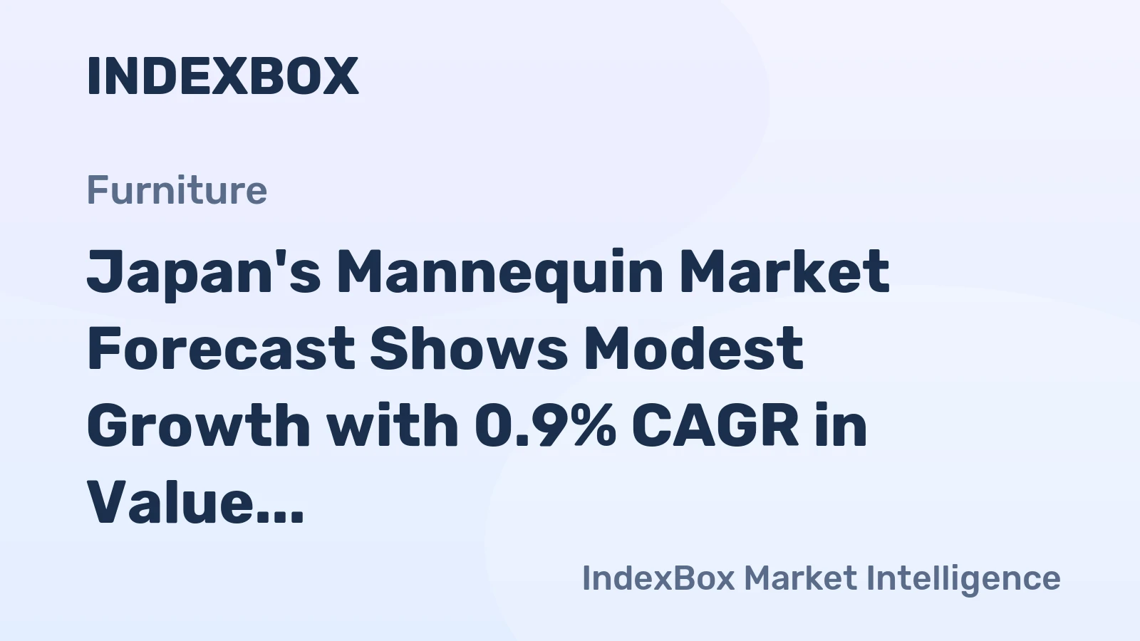 Japan's Mannequin Market Forecast Shows Modest Growth with 0.9% CAGR in Value Terms