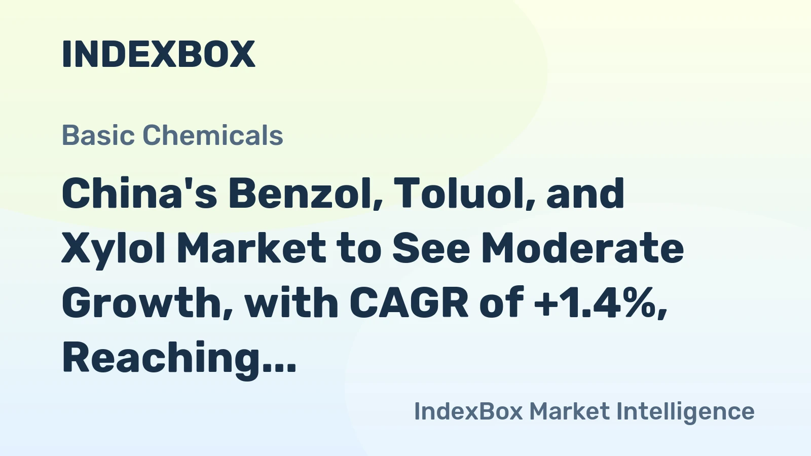 China's Benzol, Toluol, and Xylol Market to See Moderate Growth, with CAGR of +1.4%, Reaching 1.8M Tons by 2035