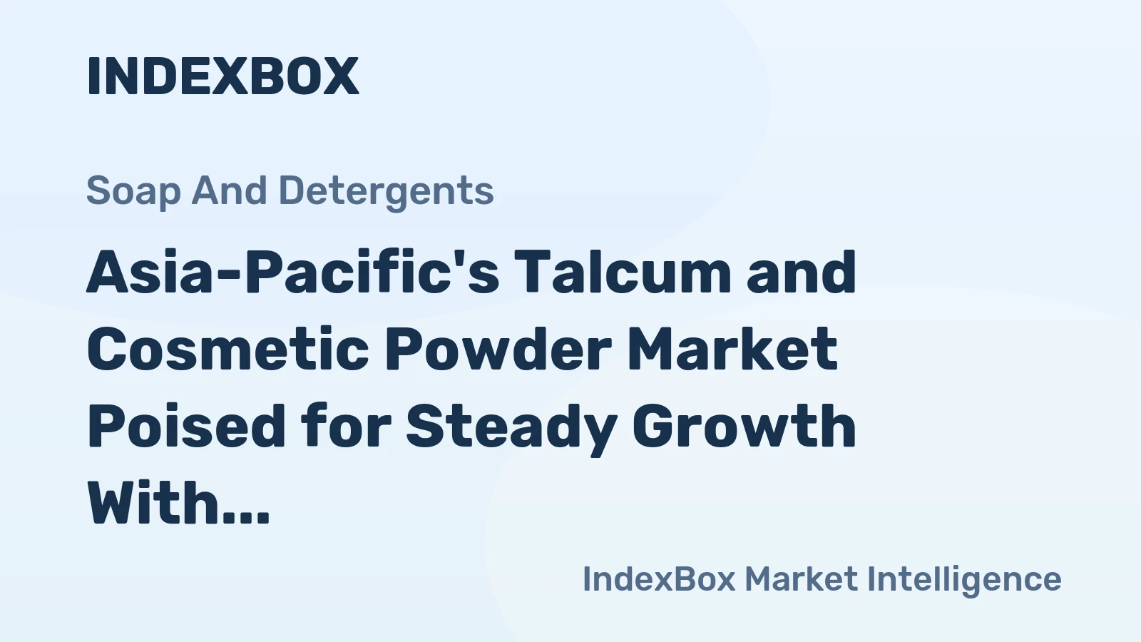 Asia-Pacific's Talcum and Cosmetic Powder Market Poised for Steady Growth With 1.6% Volume CAGR Through 2035