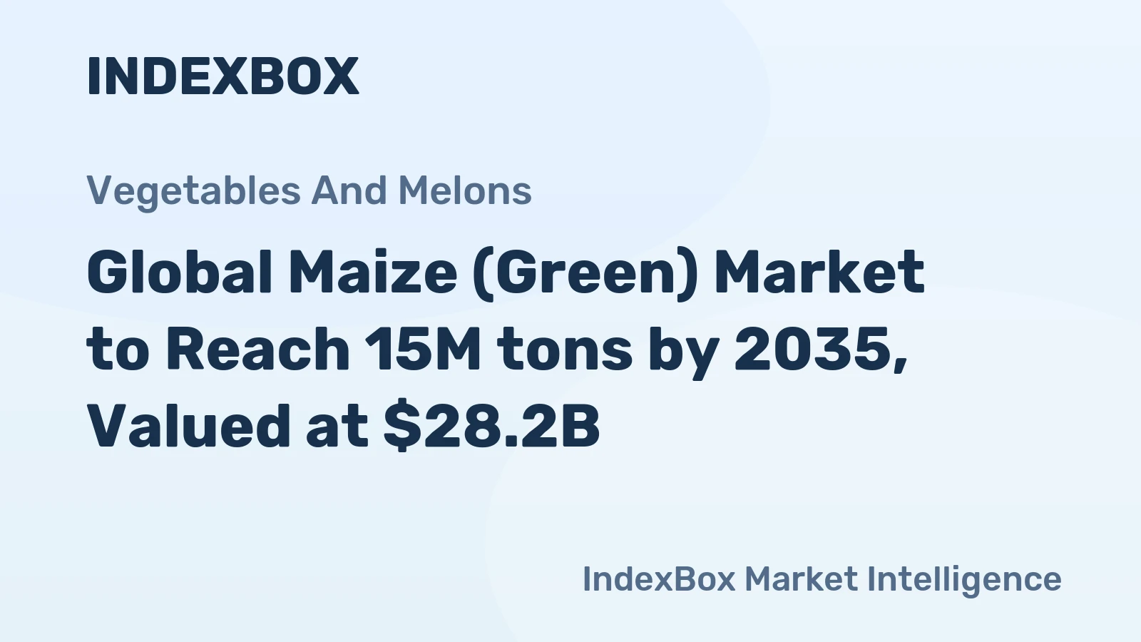 Global Maize (Green) Market to Reach 15M tons by 2035, Valued at $28.2B
