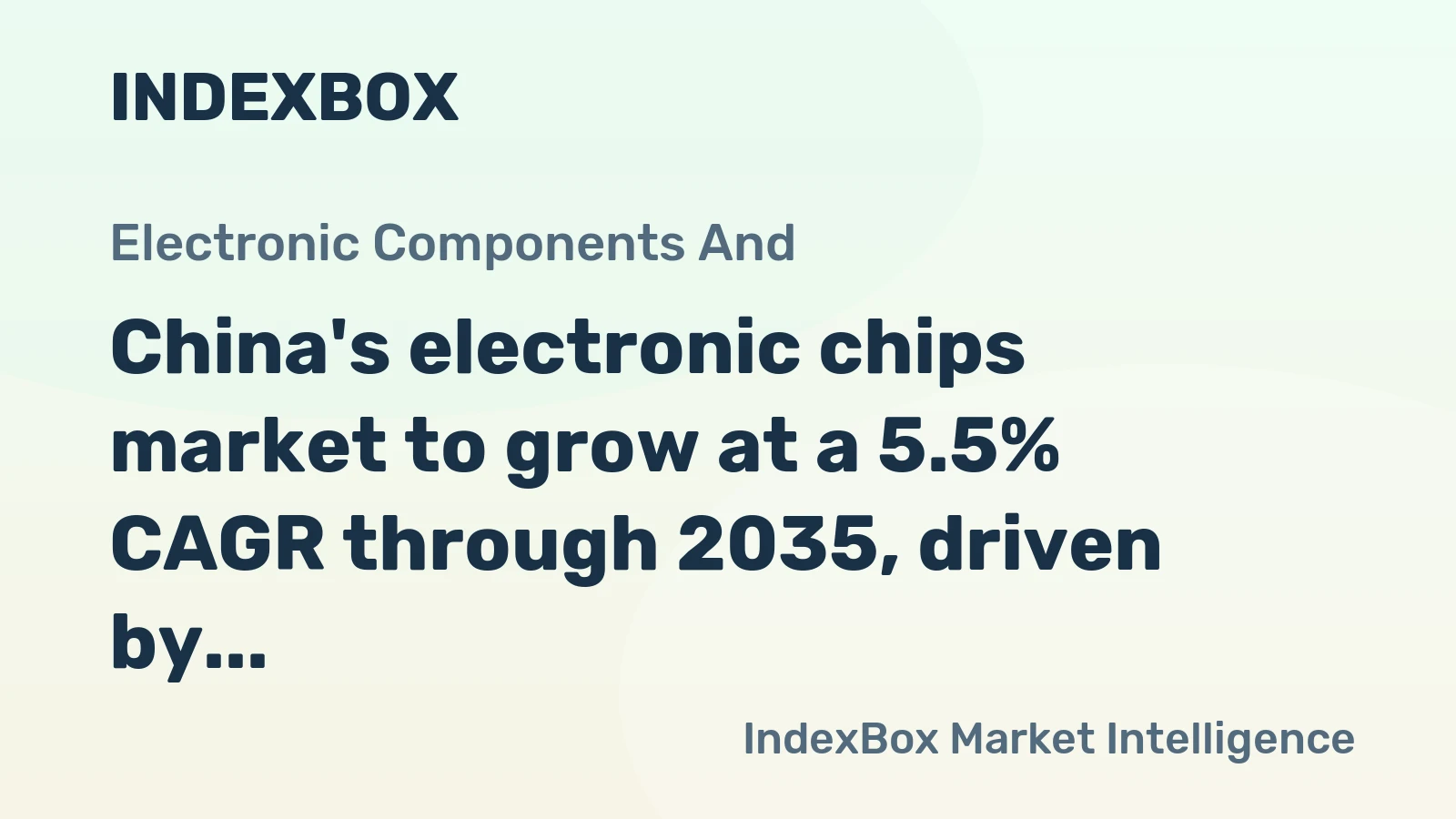 China's electronic chips market to grow at a 5.5% CAGR through 2035, driven by surging demand to reach $278.9B.