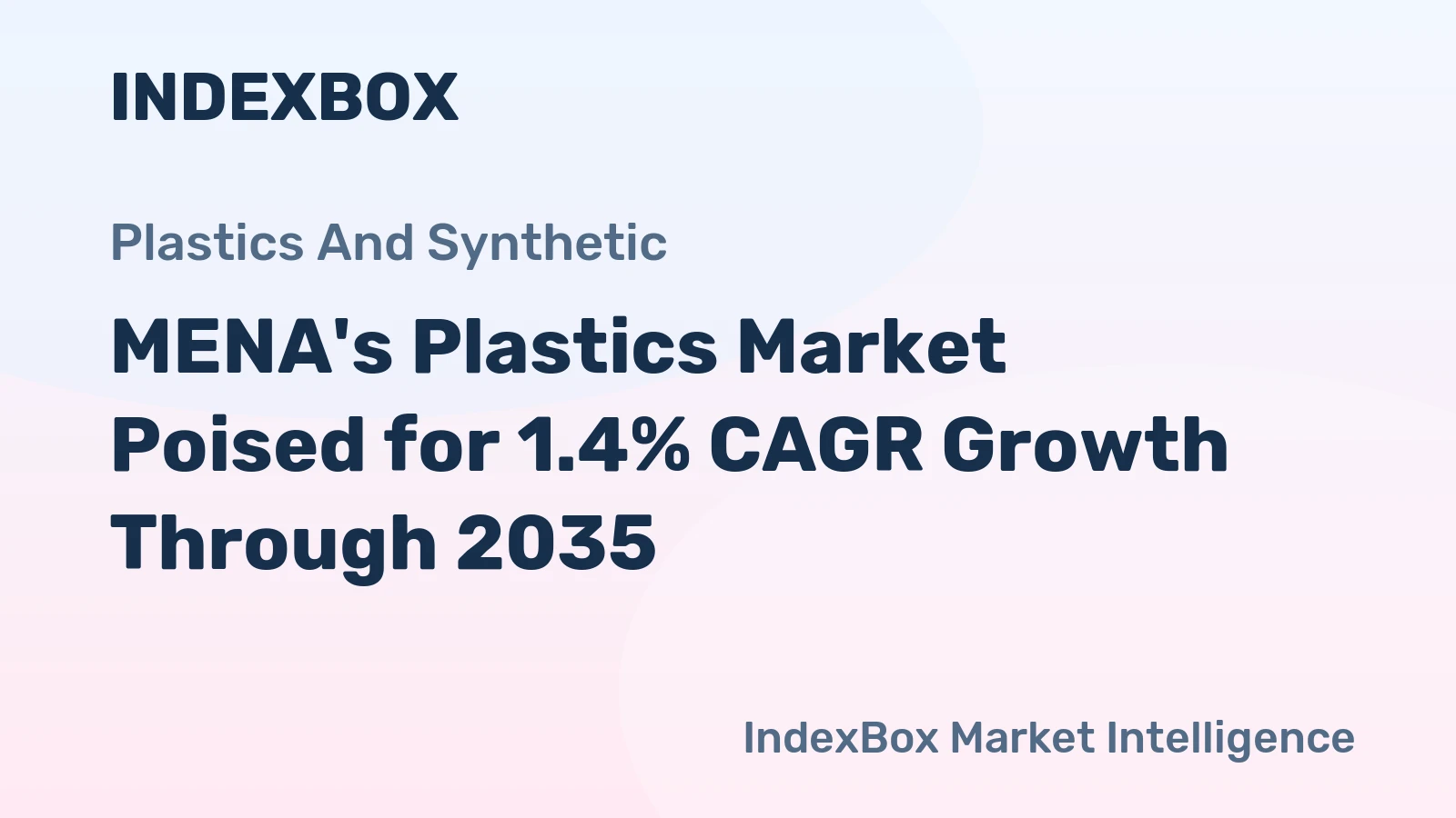 MENA's Plastics Market Poised for 1.4% CAGR Growth Through 2035