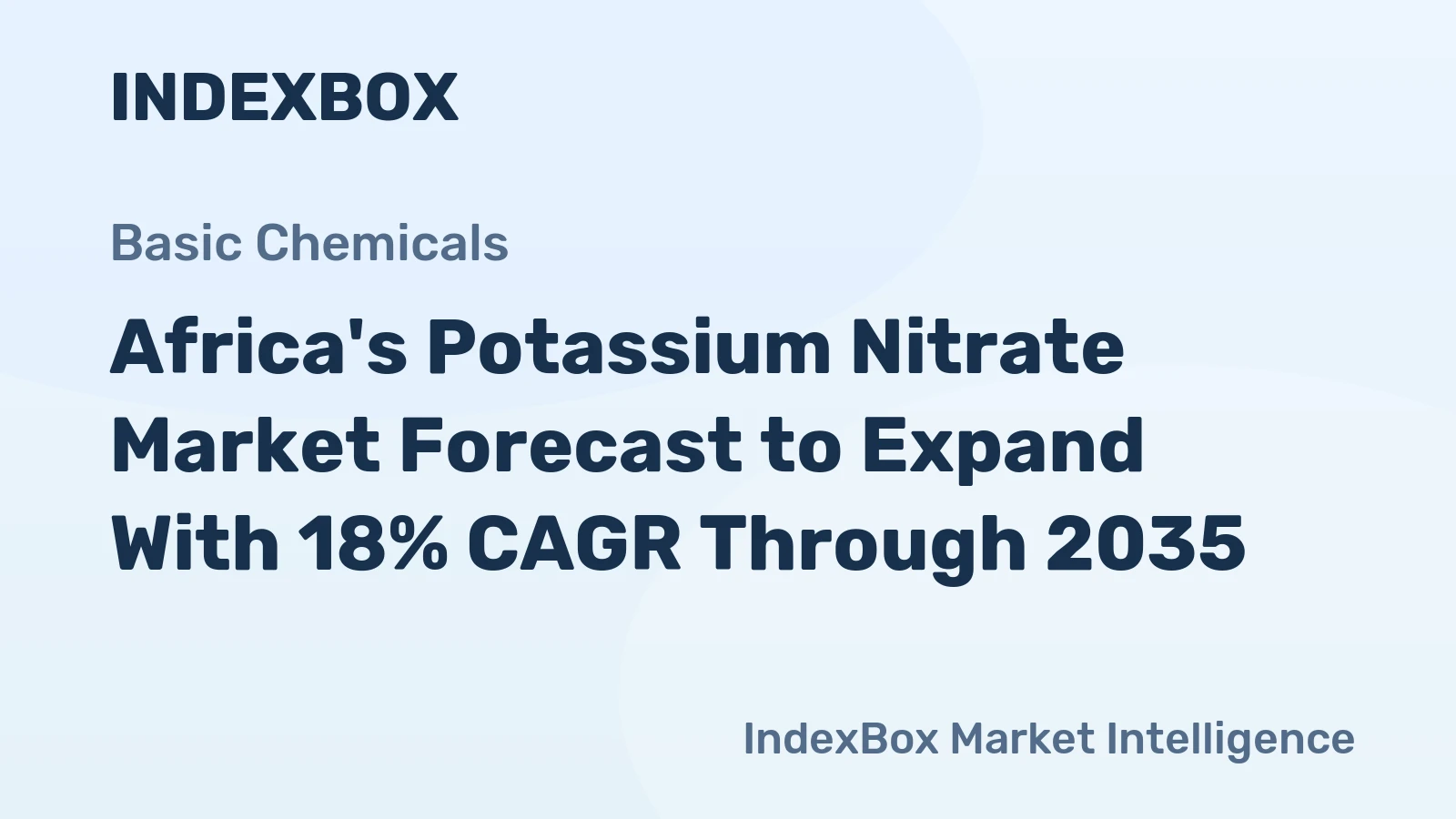 Africa's Potassium Nitrate Market Forecast to Expand With 18% CAGR Through 2035