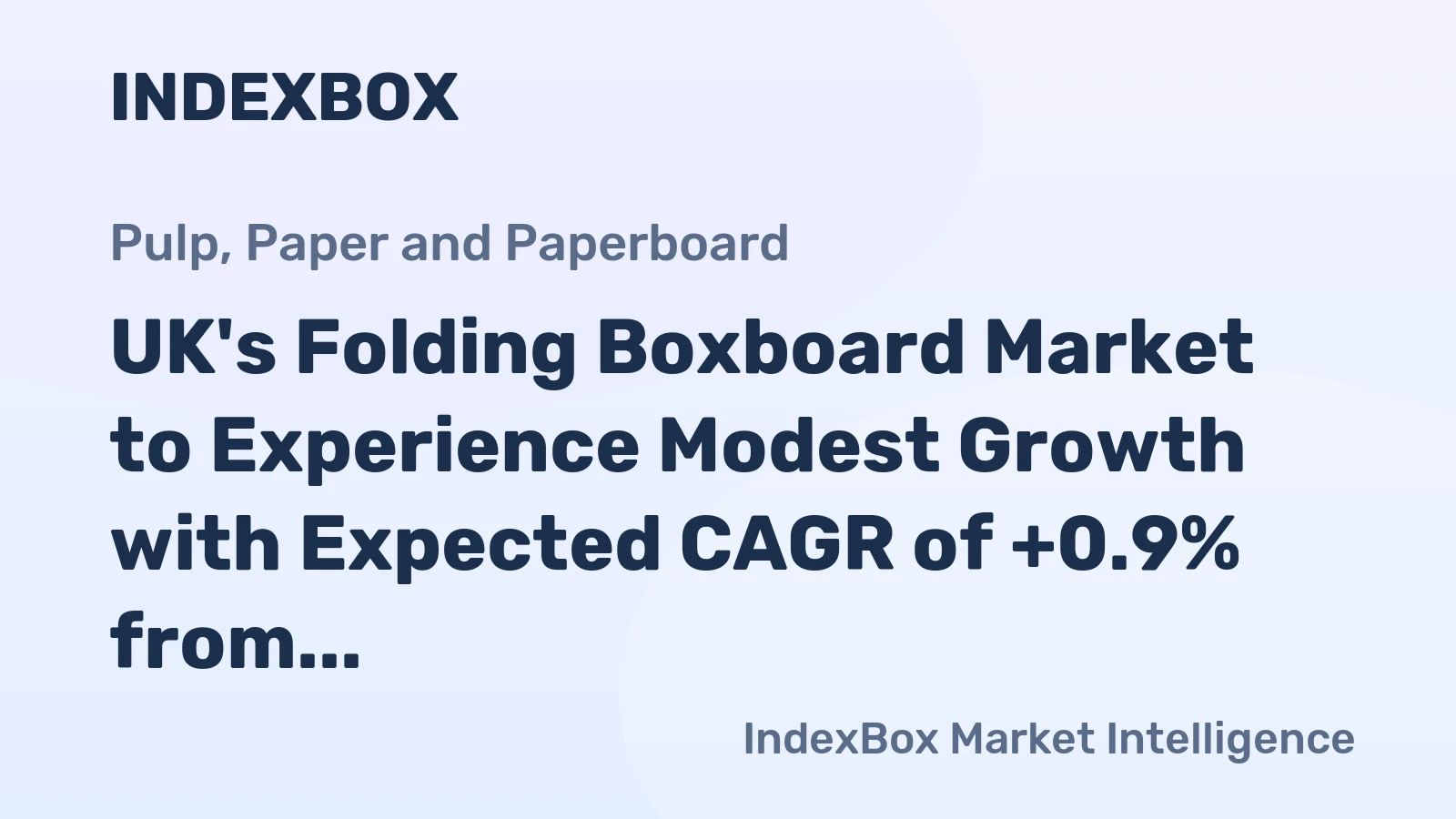 UK's Folding Boxboard Market to Experience Modest Growth with Expected CAGR of +0.9% from 2024 to 2035