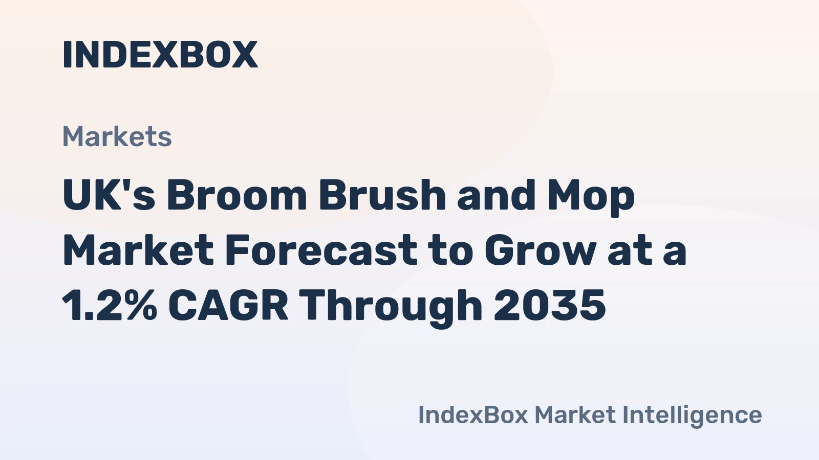 UK's Broom Brush and Mop Market Forecast to Grow at a 1.2% CAGR Through 2035