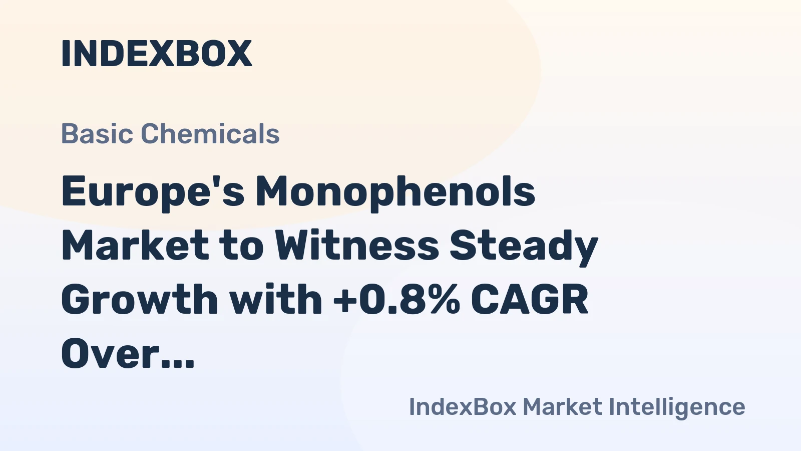 Europe's Monophenols Market to Witness Steady Growth with +0.8% CAGR Over Next Decade