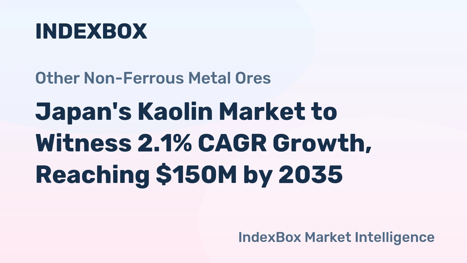 Japan's Kaolin Market to Witness 2.1% CAGR Growth, Reaching $150M by 2035