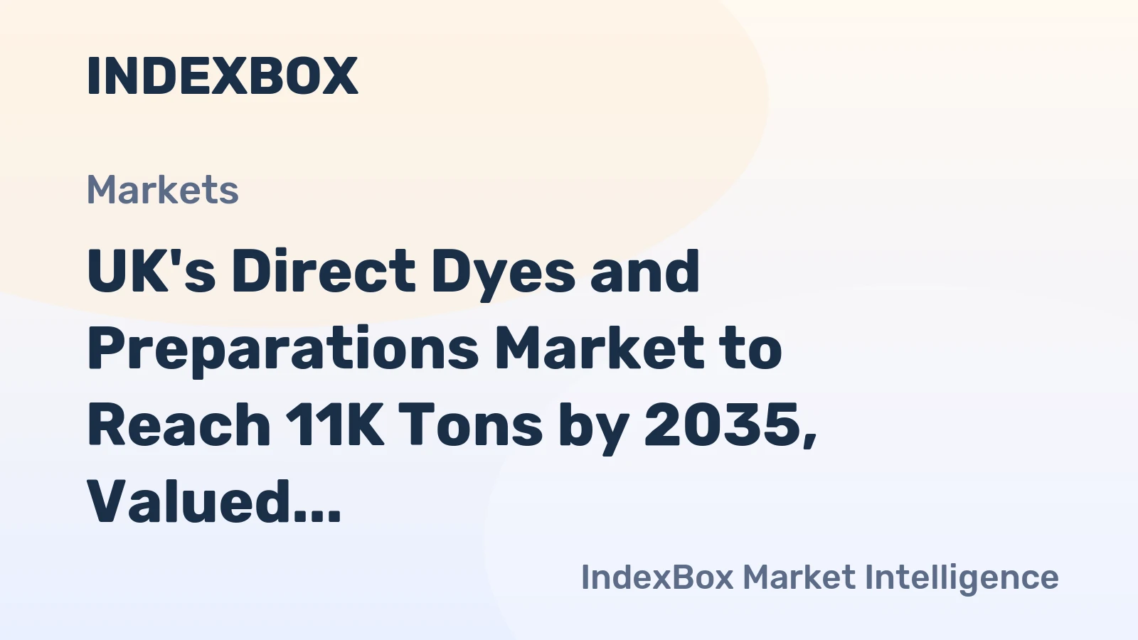 UK's Direct Dyes and Preparations Market to Reach 11K Tons by 2035, Valued at $75M