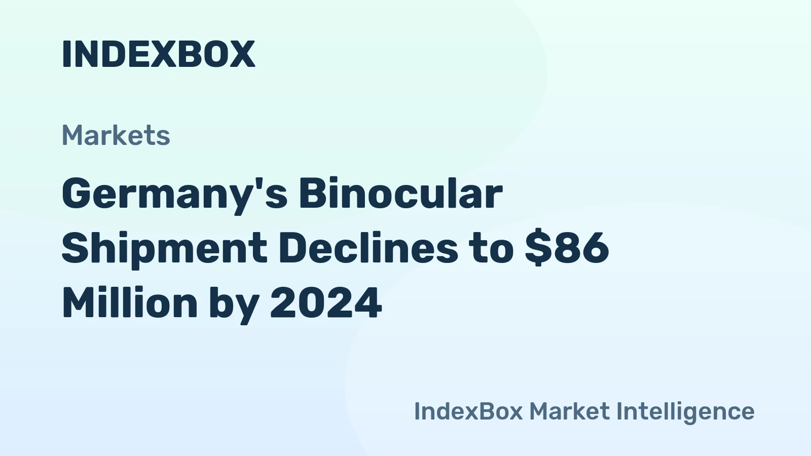 Germany's Binocular Shipment Declines to $86 Million by 2024