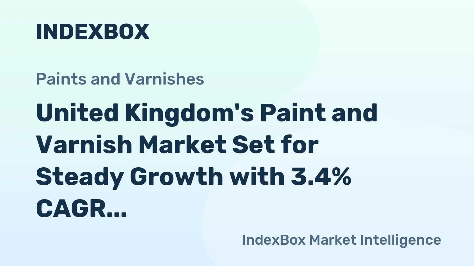 United Kingdom's Paint and Varnish Market Set for Steady Growth with 3.4% CAGR in Value Through 2035