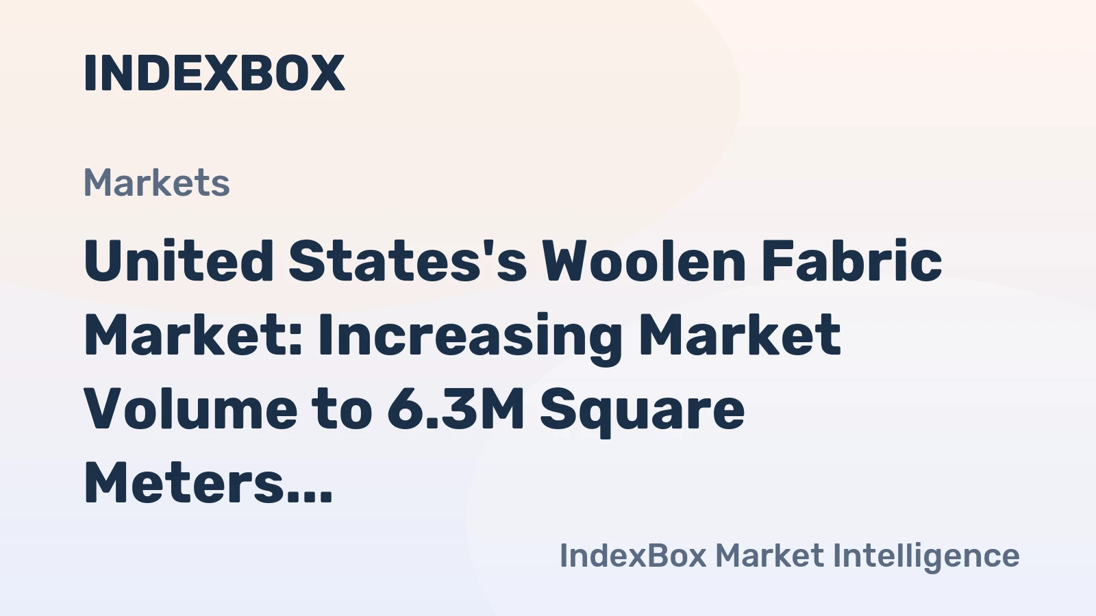 United States's Woolen Fabric Market: Increasing Market Volume to 6.3M Square Meters and Market Value to $207M by 2035