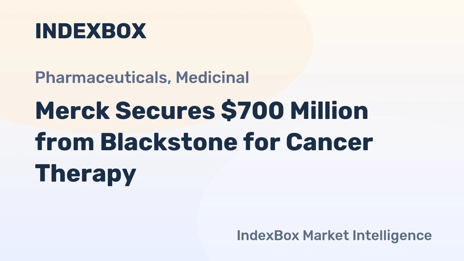 Merck Secures $700 Million from Blackstone for Cancer Therapy
