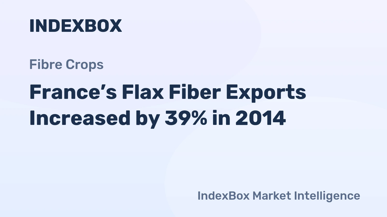 France’s Flax Fiber Exports Increased by 39% in 2014