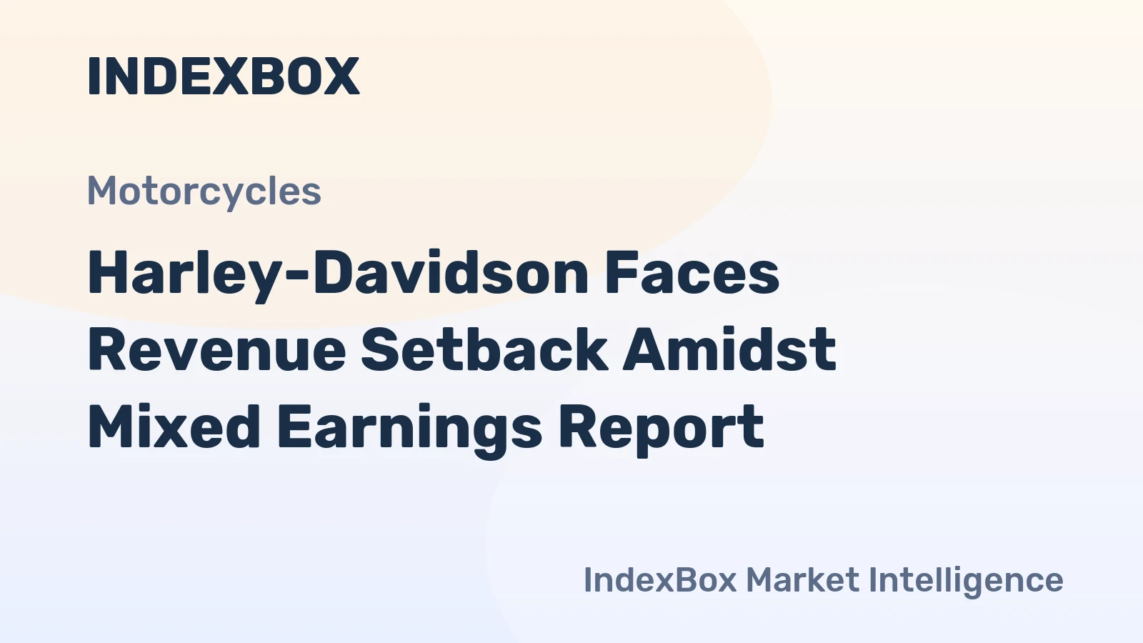 Harley-Davidson Faces Revenue Setback Amidst Mixed Earnings Report