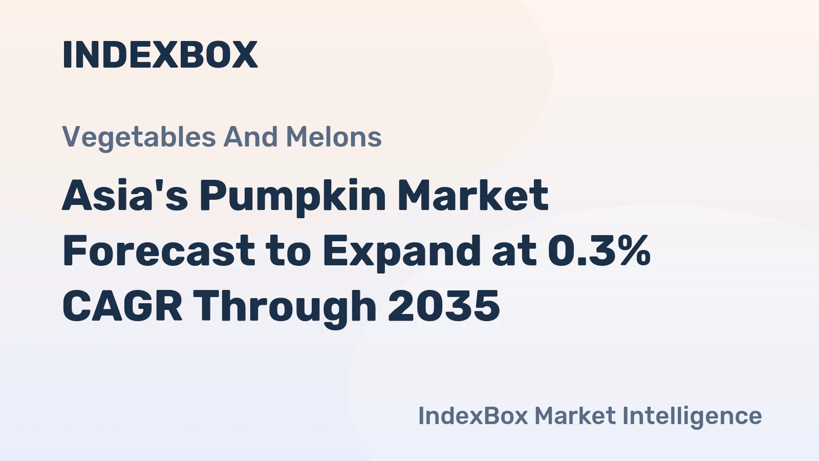 Asia's Pumpkin Market Forecast to Expand at 0.3% CAGR Through 2035