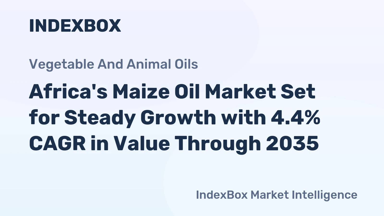 Africa's Maize Oil Market Set for Steady Growth with 4.4% CAGR in Value Through 2035
