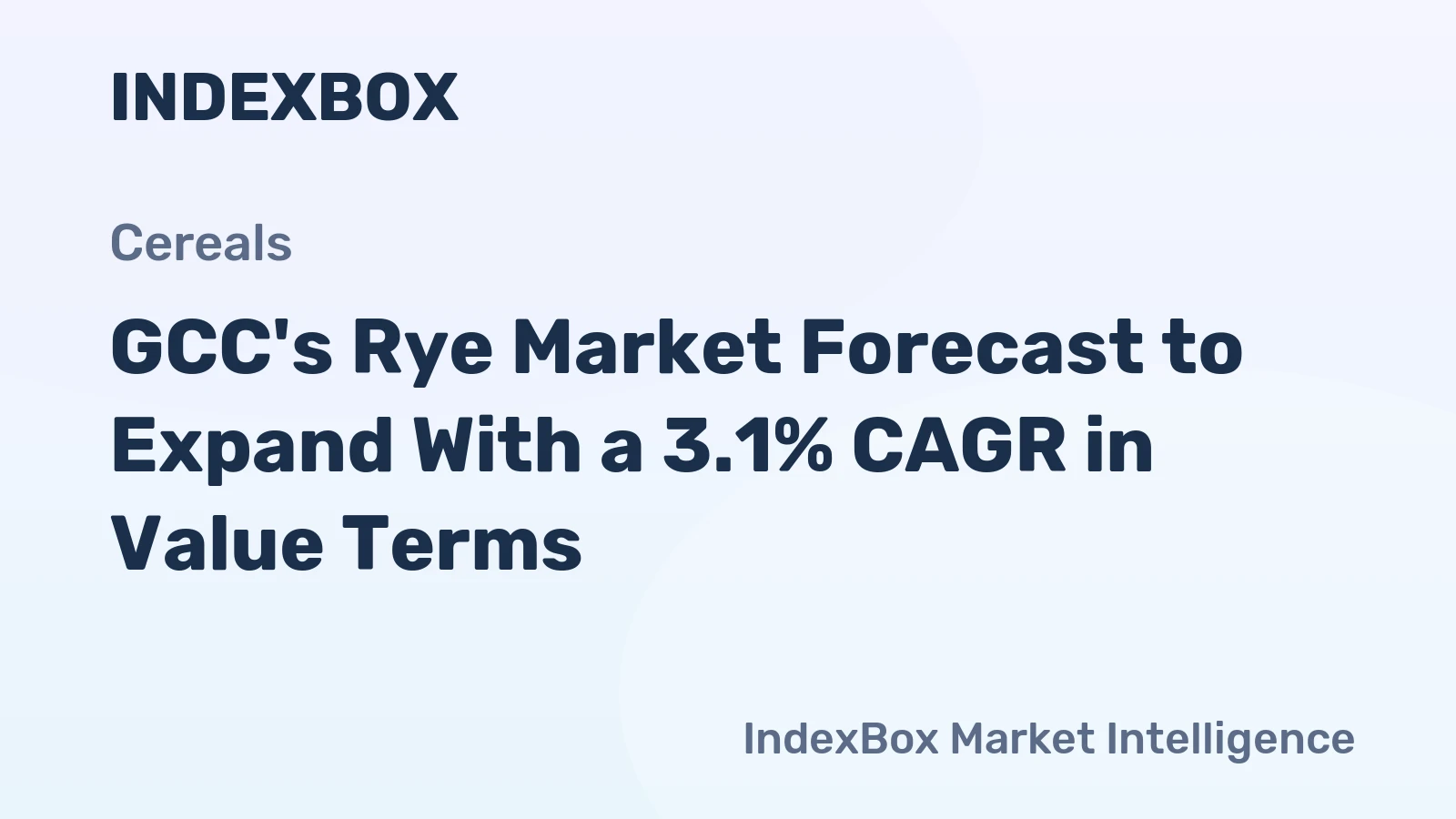 GCC's Rye Market Forecast to Expand With a 3.1% CAGR in Value Terms