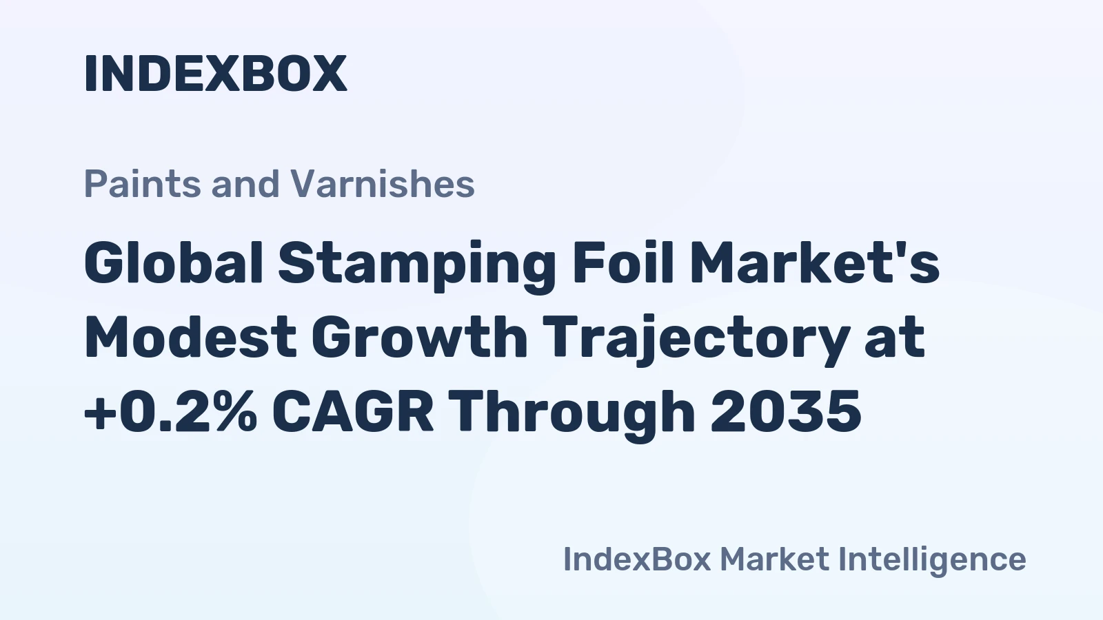 Global Stamping Foil Market's Modest Growth Trajectory at +0.2% CAGR Through 2035