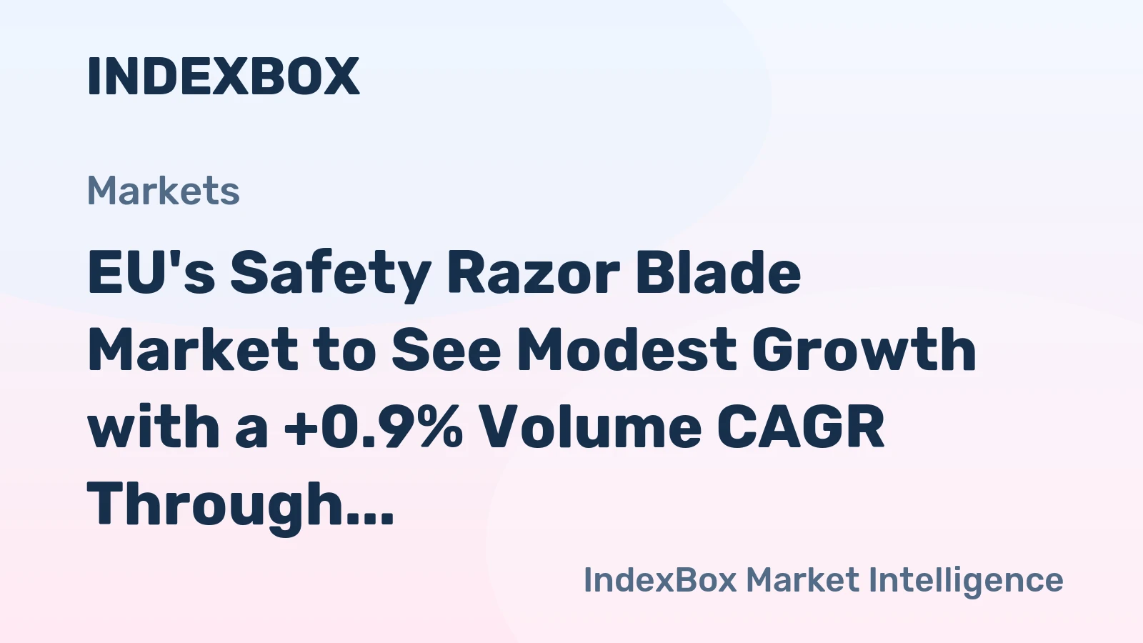 EU's Safety Razor Blade Market to See Modest Growth with a +0.9% Volume CAGR Through 2035