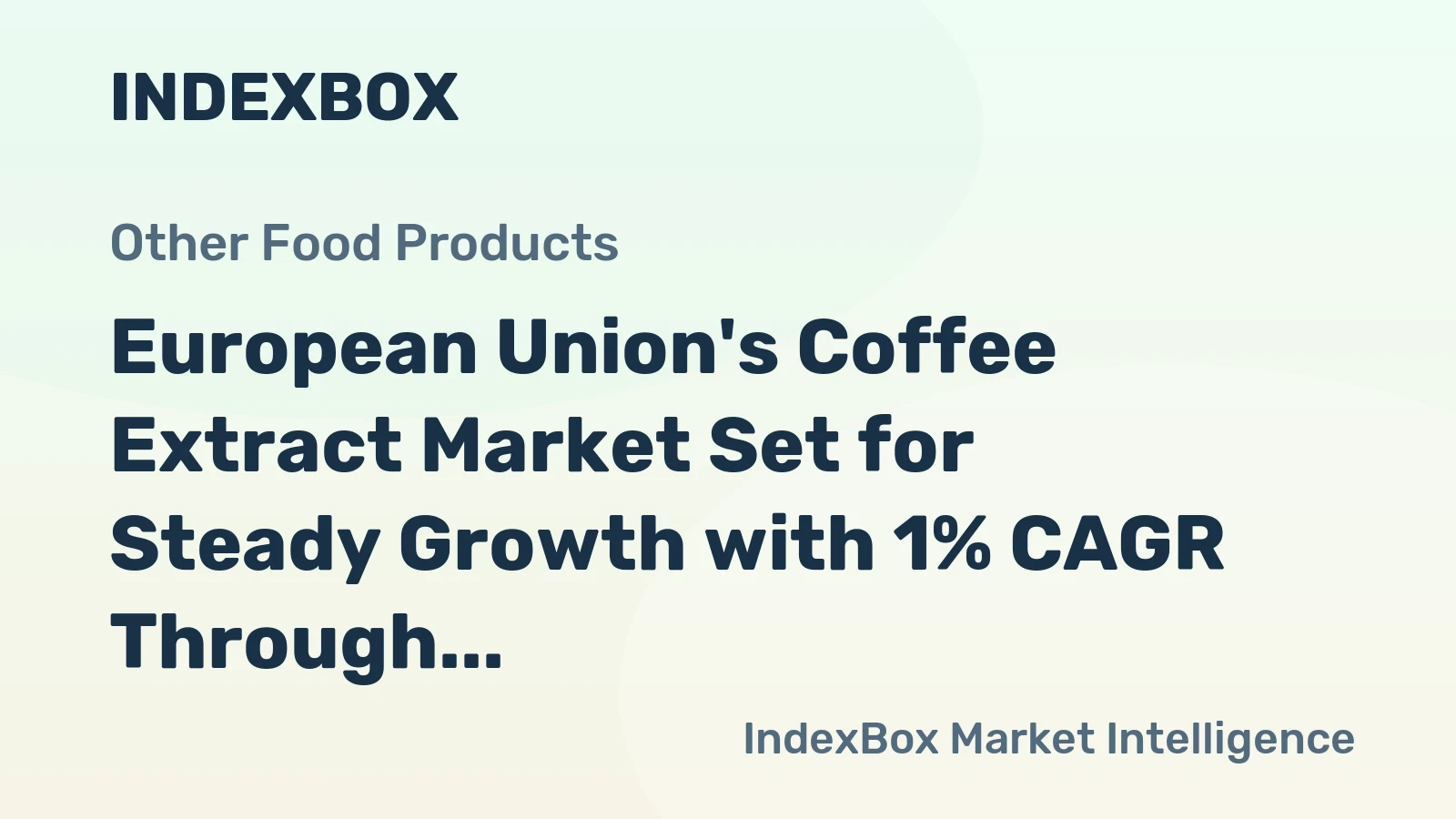 European Union's Coffee Extract Market Set for Steady Growth with 1% CAGR Through 2035