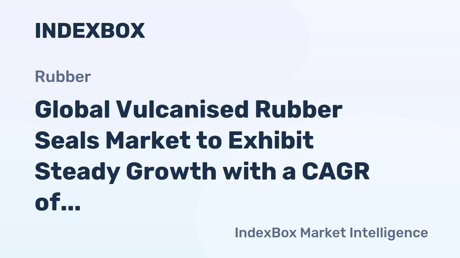 Global Vulcanised Rubber Seals Market to Exhibit Steady Growth with a CAGR of +2.2% from 2024 to 2035