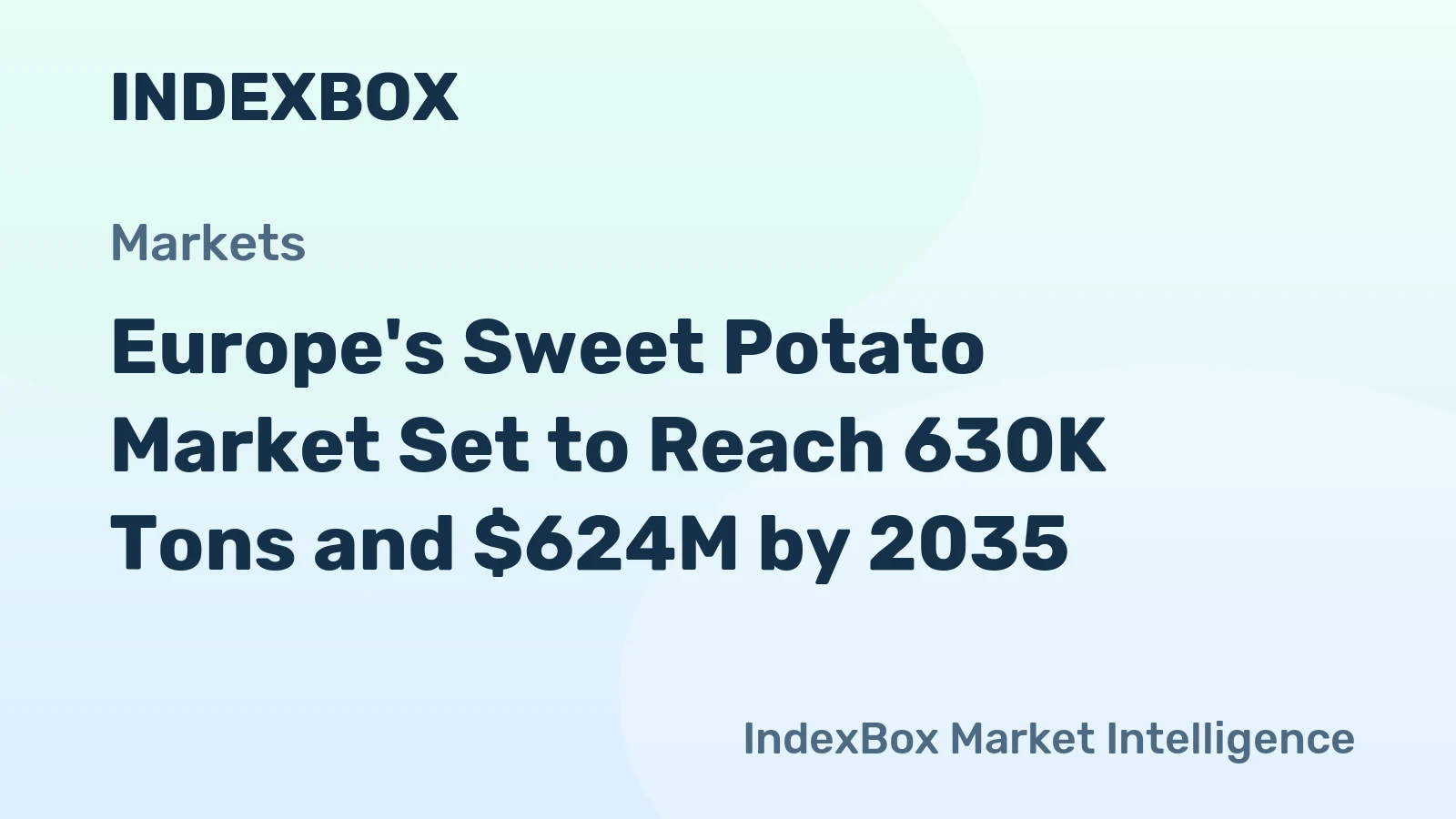 Europe's Sweet Potato Market Set to Reach 630K Tons and $624M by 2035