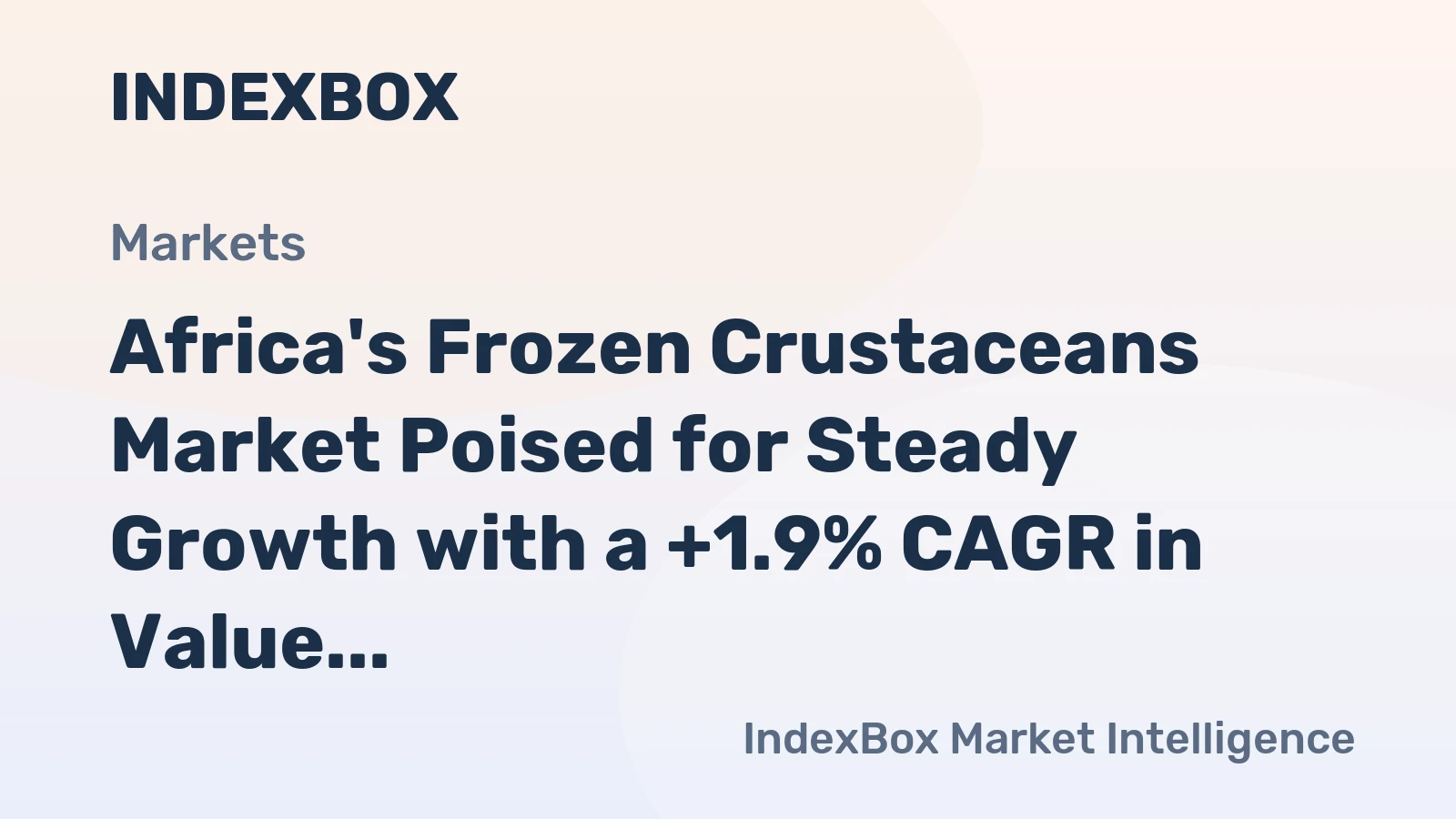 Africa's Frozen Crustaceans Market Poised for Steady Growth with a +1.9% CAGR in Value Through 2035