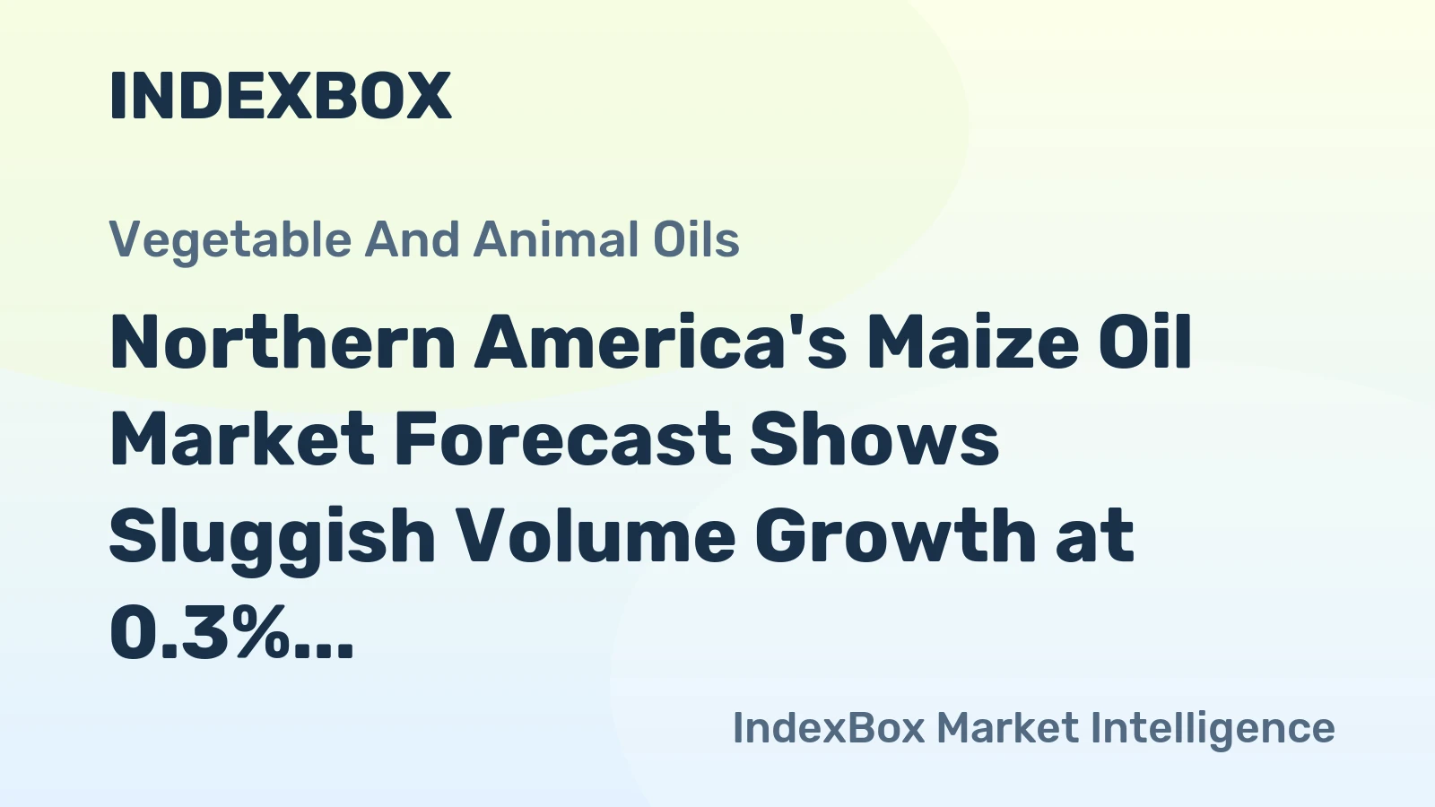 Northern America's Maize Oil Market Forecast Shows Sluggish Volume Growth at 0.3% CAGR Through 2035