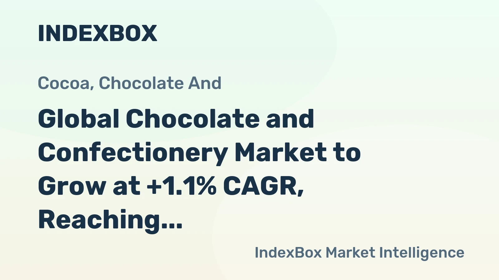 Global Chocolate and Confectionery Market to Grow at +1.1% CAGR, Reaching 62M Tons by 2035