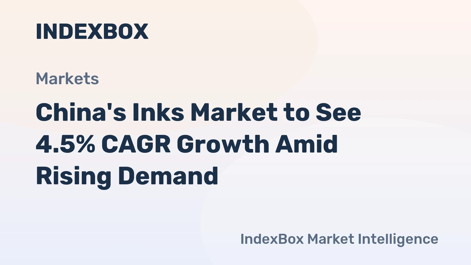 China's Inks Market to See 4.5% CAGR Growth Amid Rising Demand