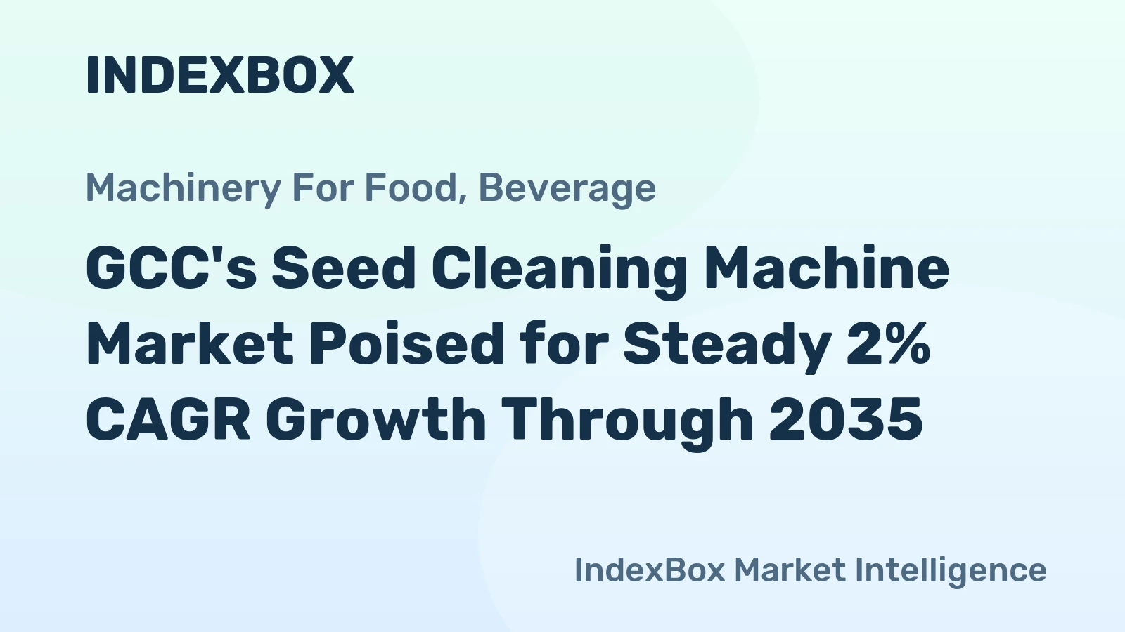 GCC's Seed Cleaning Machine Market Poised for Steady 2% CAGR Growth Through 2035
